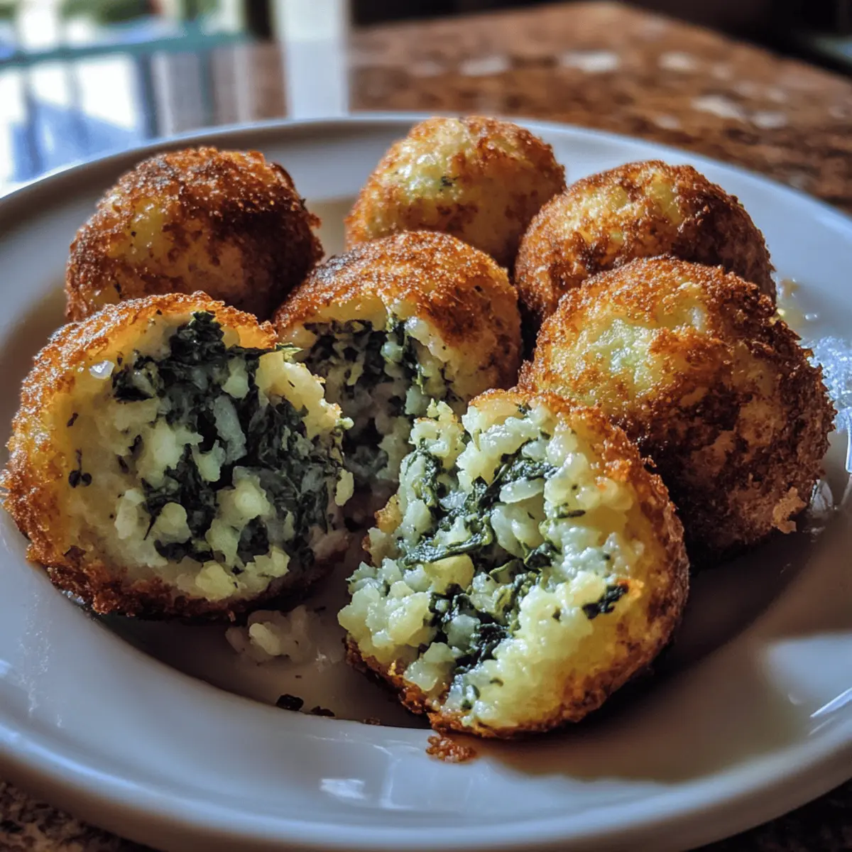 Ultimate Cheesy Spinach Rice Balls (Italian Arancini-Inspired)