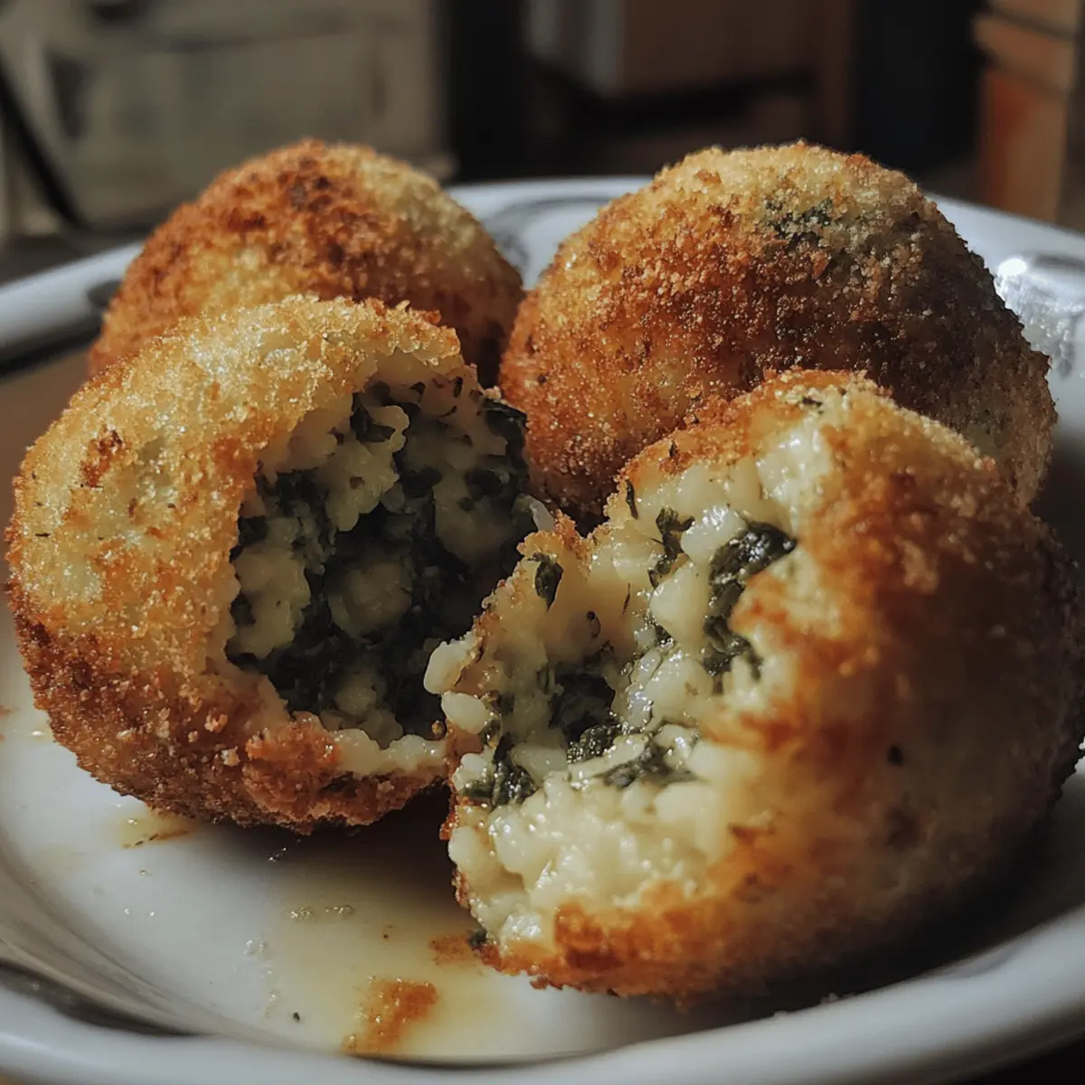 Ultimate Cheesy Spinach Rice Balls (Italian Arancini-Inspired)
