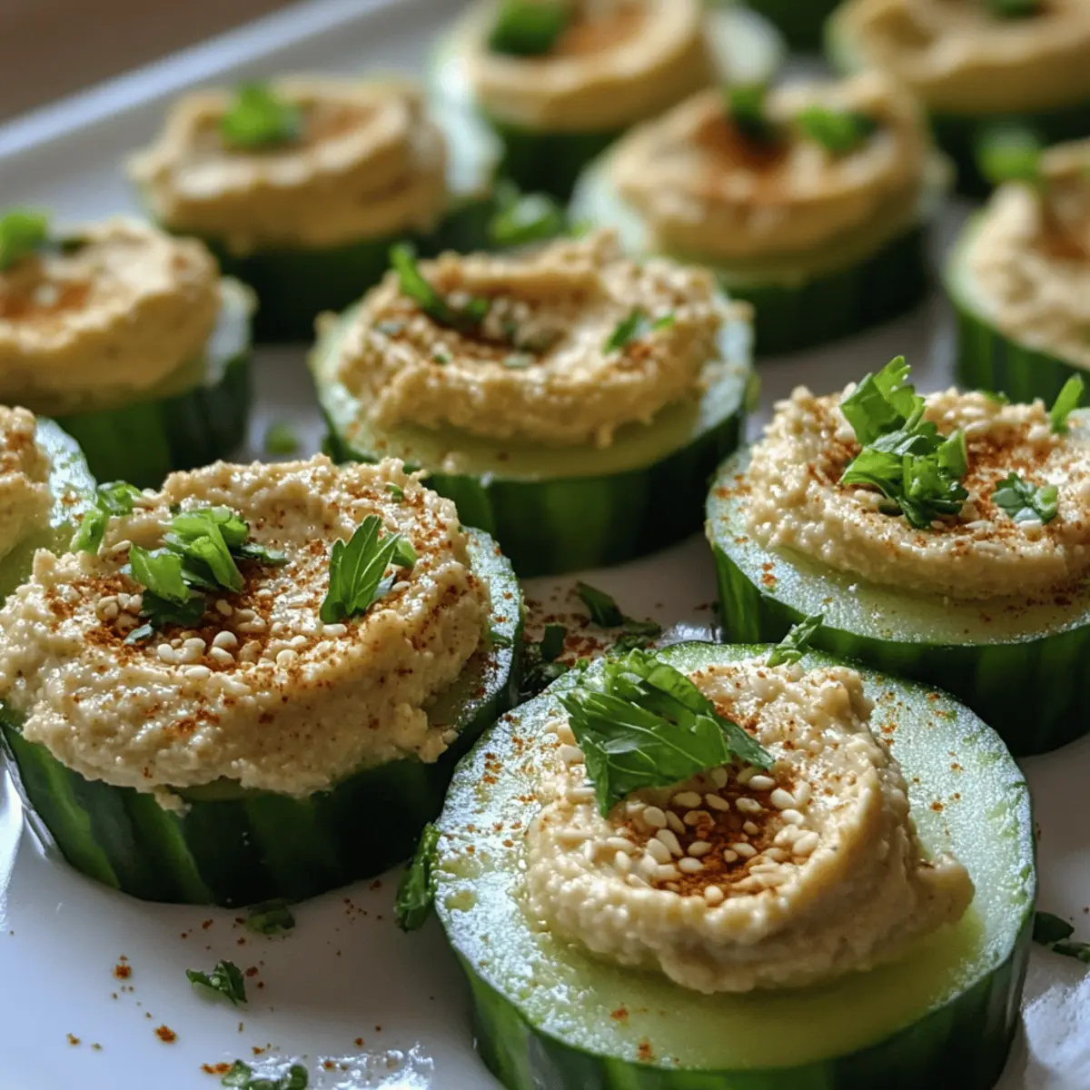 Ultimate Creamy Cucumber Hummus Bites for Guilt-Free Snacking