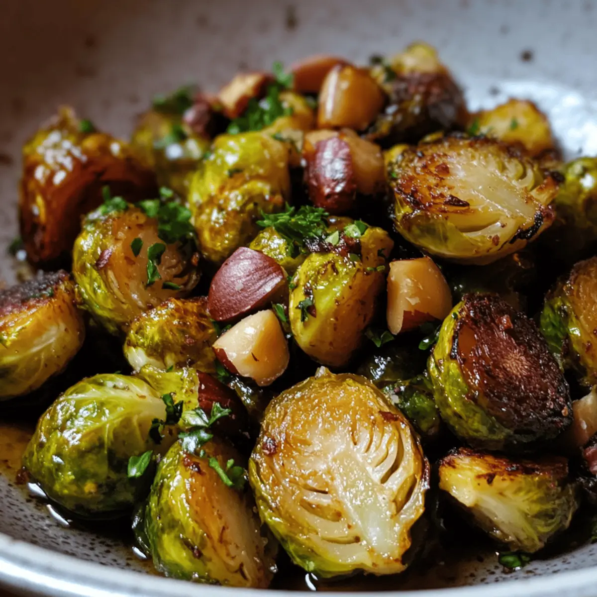 Ultimate Delicious Savory Roasted Brussels Sprouts with Chestnuts