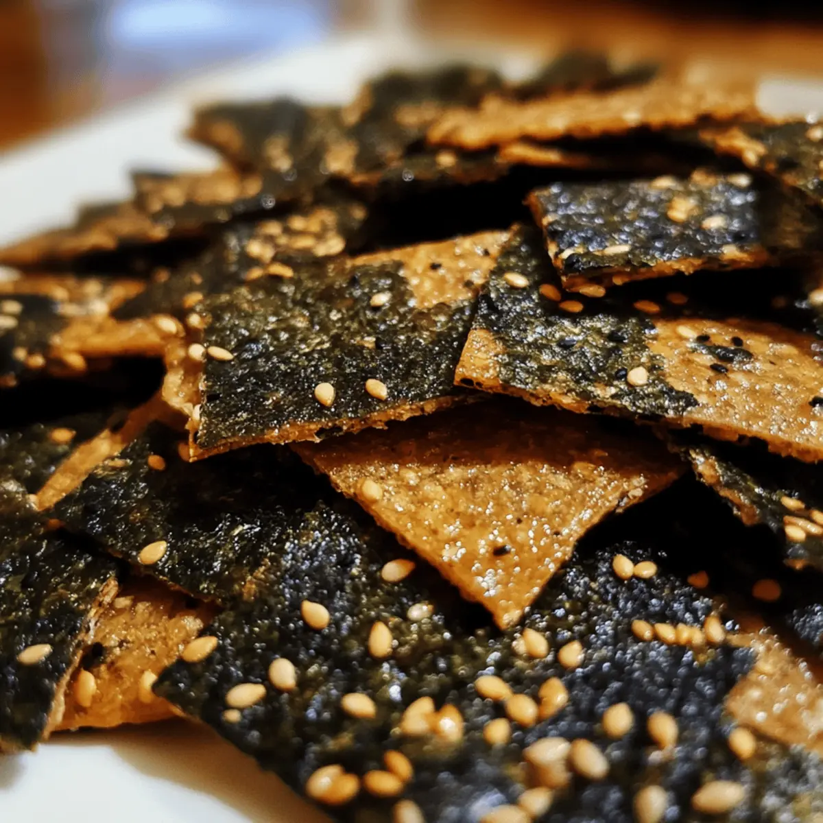Irresistible Crispy Seaweed Rice Crackers to Crunch Your Cravings
