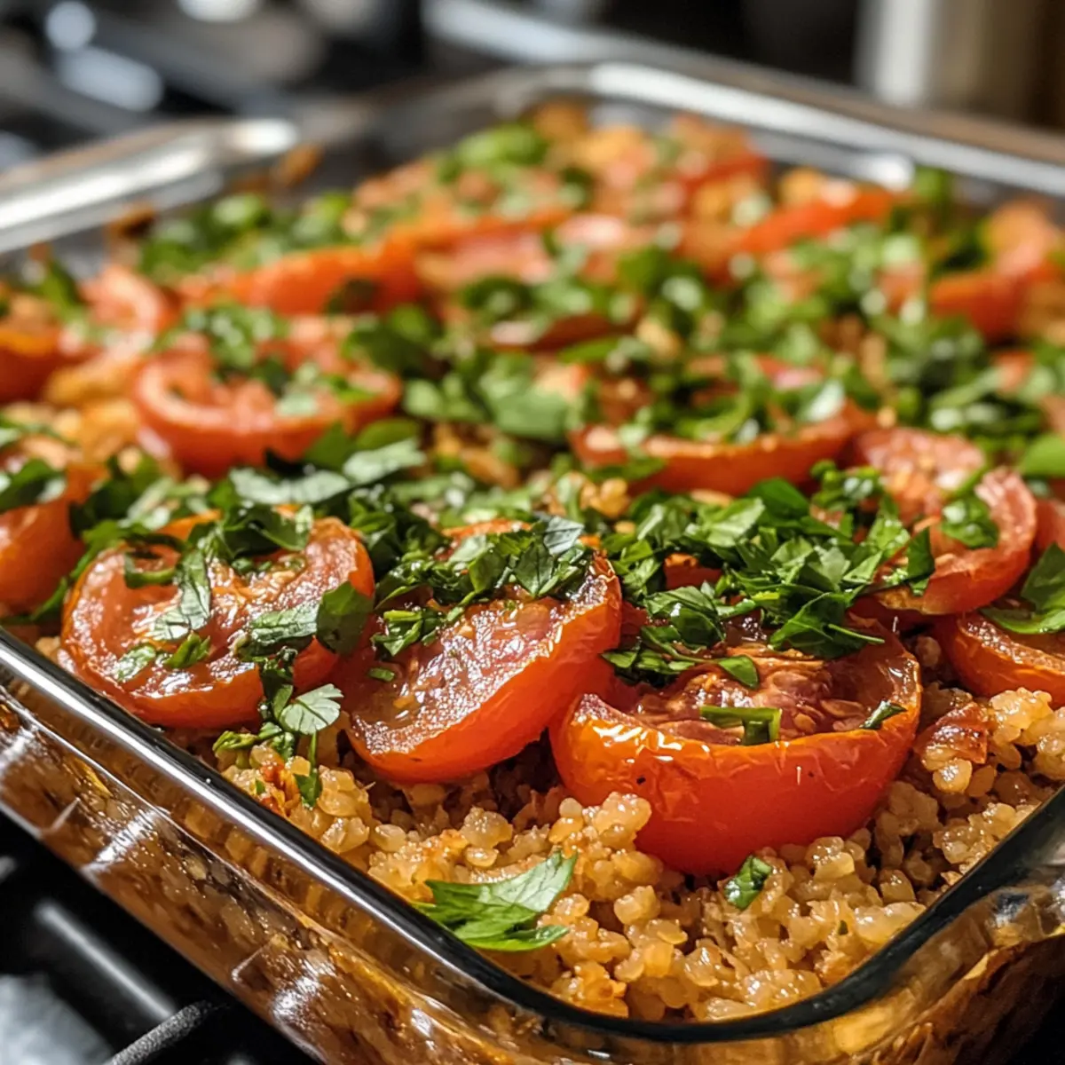 Easy Delicious Vegetable Tomato Bulgur Bake Recipe That Wows